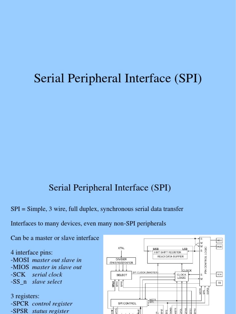 Serial Pheripheral Interface | PDF | Communications Protocols | Network ...
