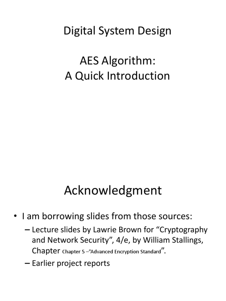 AES Algorithm | PDF | Cipher | Cryptography