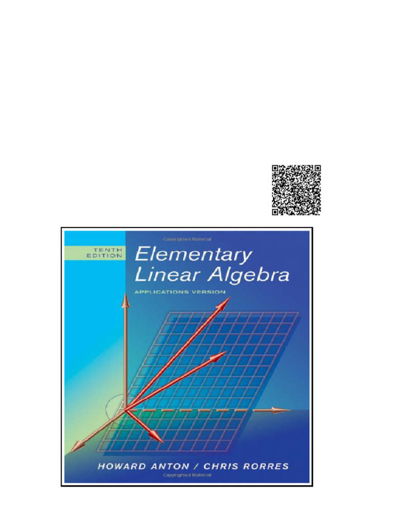 Elementary Linear Algebra Applications Version 10th Edition Howard ...