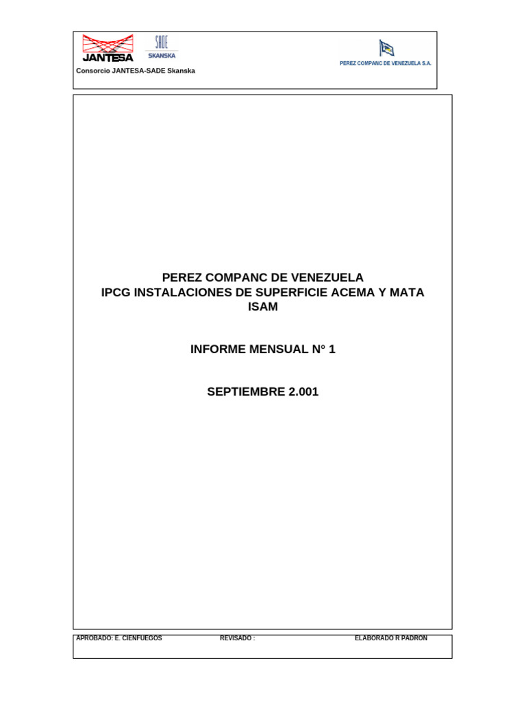 Portada Informe Mensual | PDF