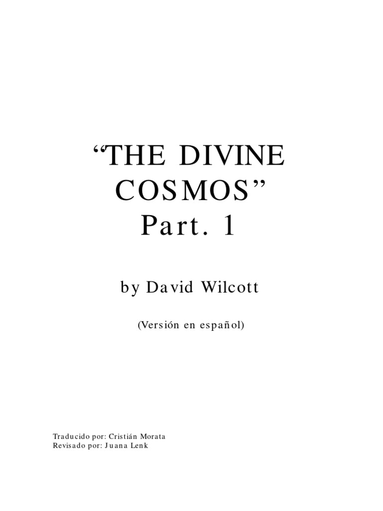 The Divine Cosmos - David Wilcott | PDF | Universo | Atlantis