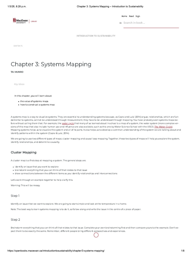 Chapter 3 - Systems Mapping - Introduction To Sustainability | PDF ...