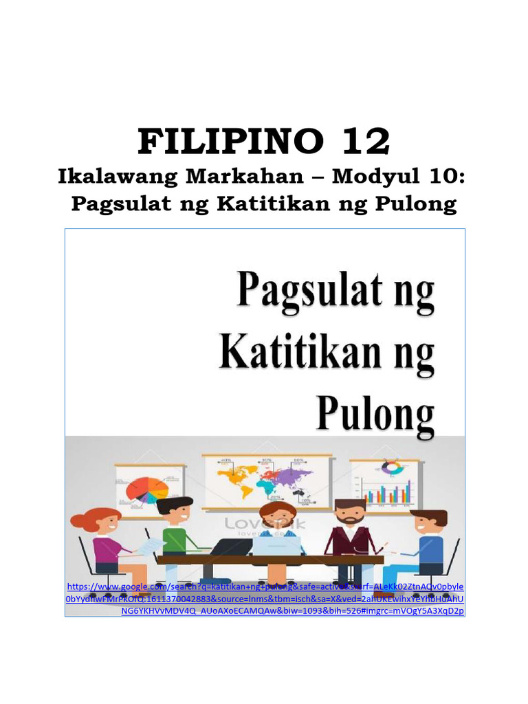 ADM Module 10 Pagsulat NG Katitikan | PDF