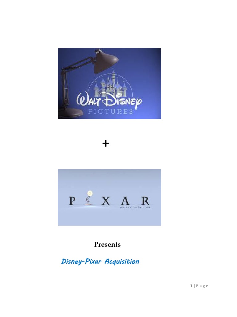 Disney and Pixar | PDF | Pixar | The Walt Disney Company
