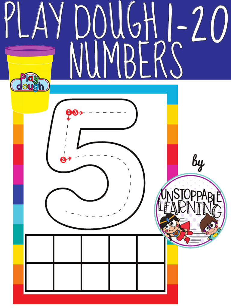 Playdoughmatsnumbers120freebie 1 | PDF