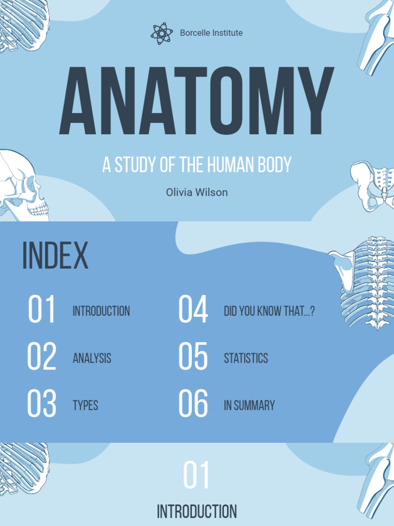 Blue Simple Illustrated Anatomy Medical Project Presentation | PDF