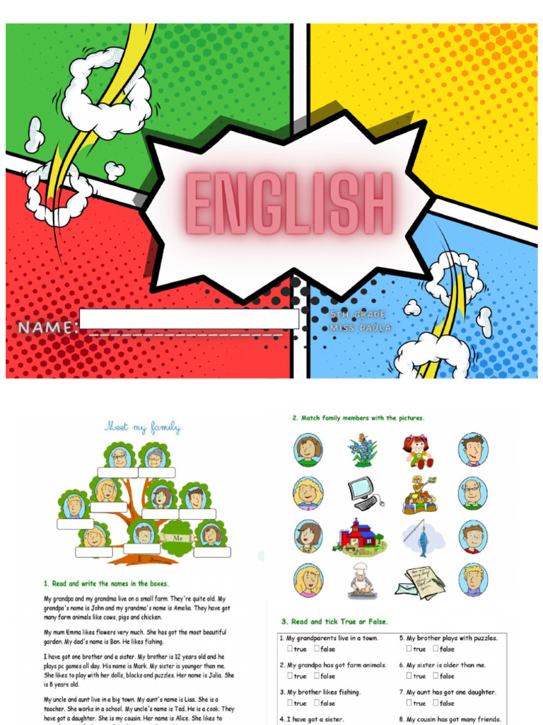 English Booklet 5th Grade 2026 | PDF