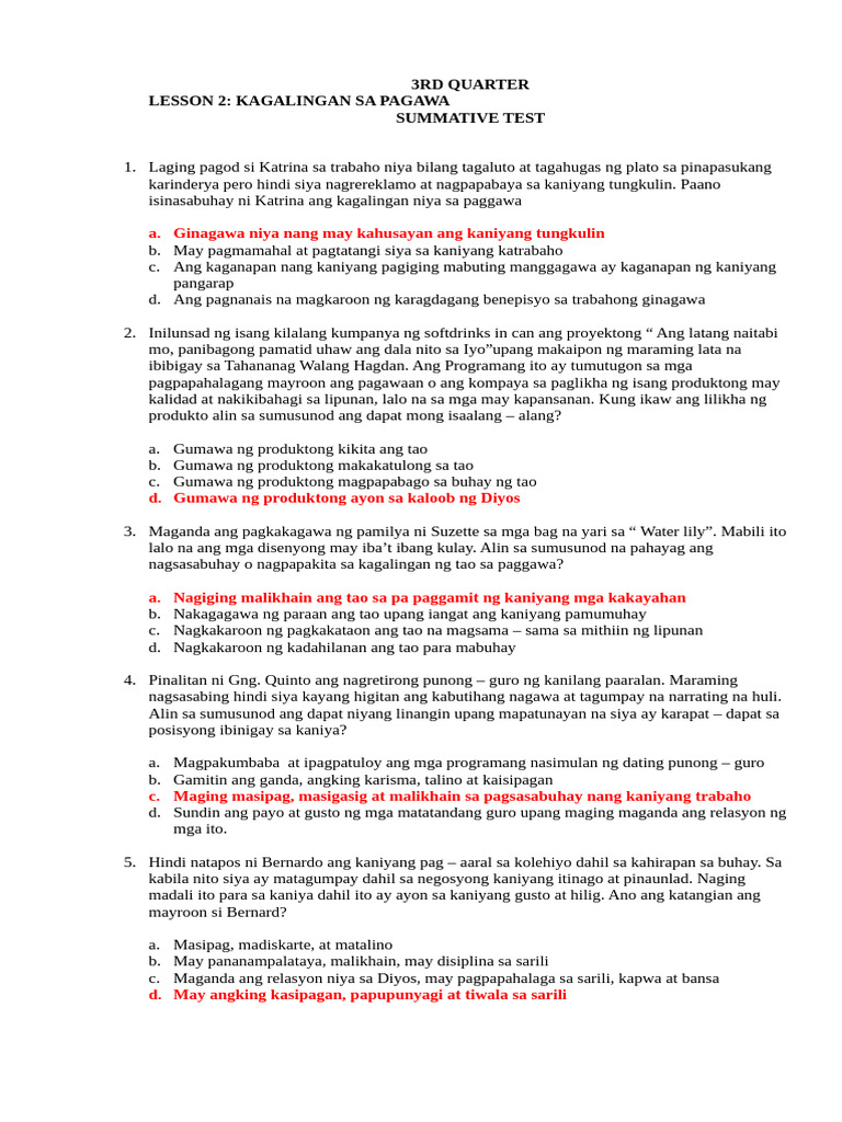 Lesson 2 3rd Quarter | PDF