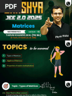 EaJEE Math Notes 12th Tarun Sir | PDF
