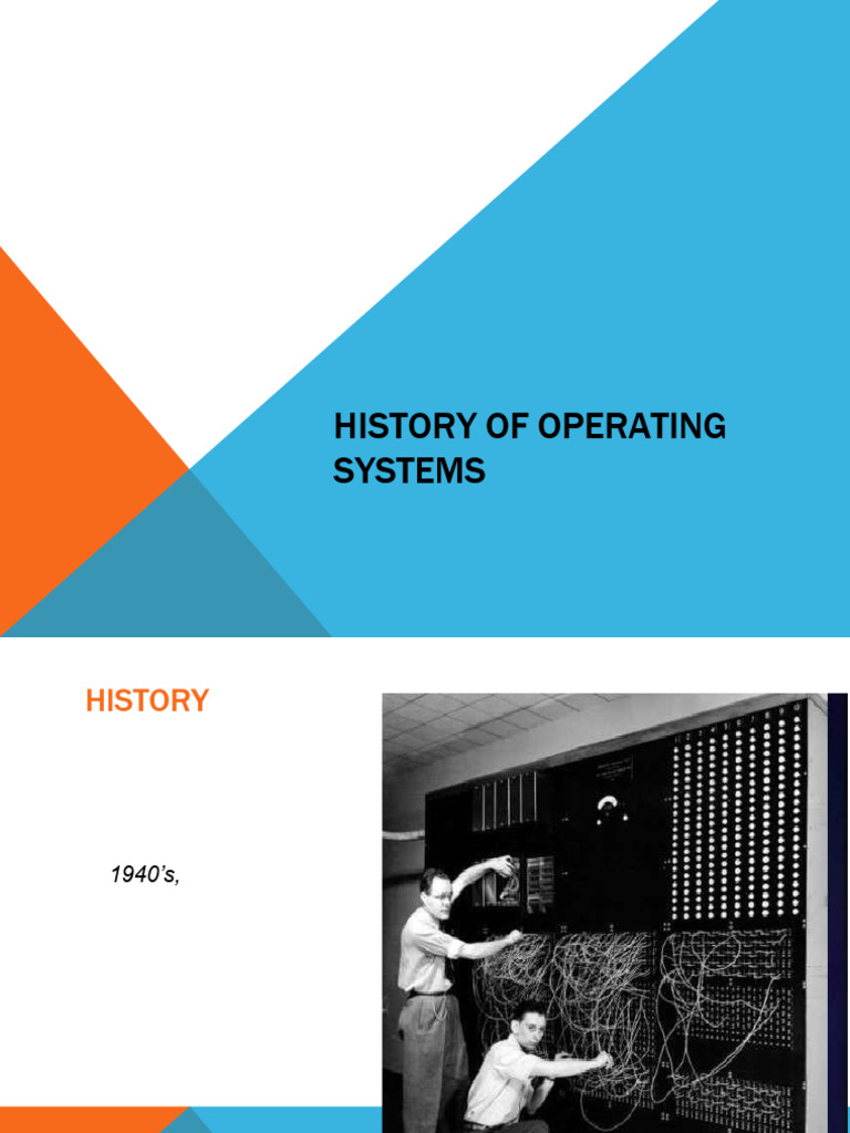History of Operating System | PDF | Operating System | Microsoft Windows