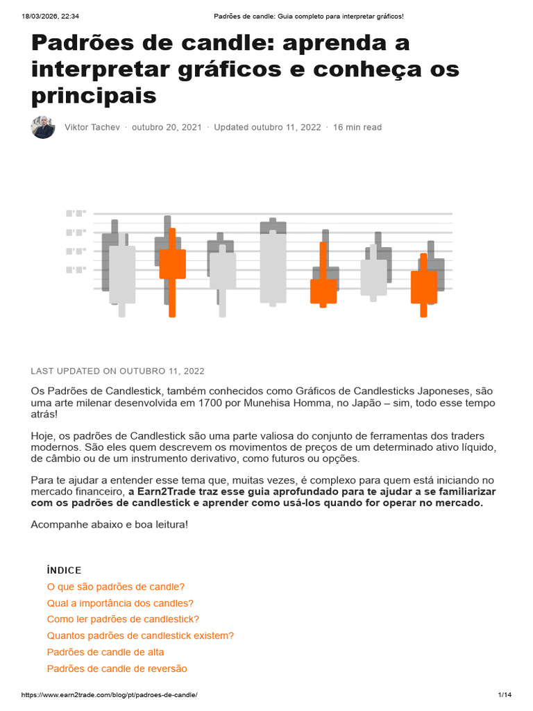 Padrões de Candle - Guia Completo para Interpretar Gráficos! | PDF