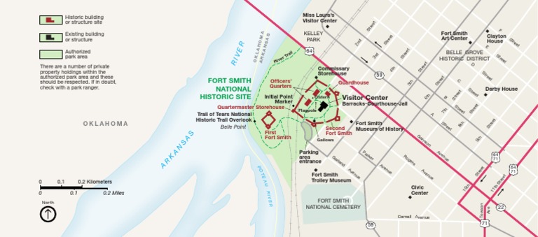 Fort Smith National Historic Site Map | PDF