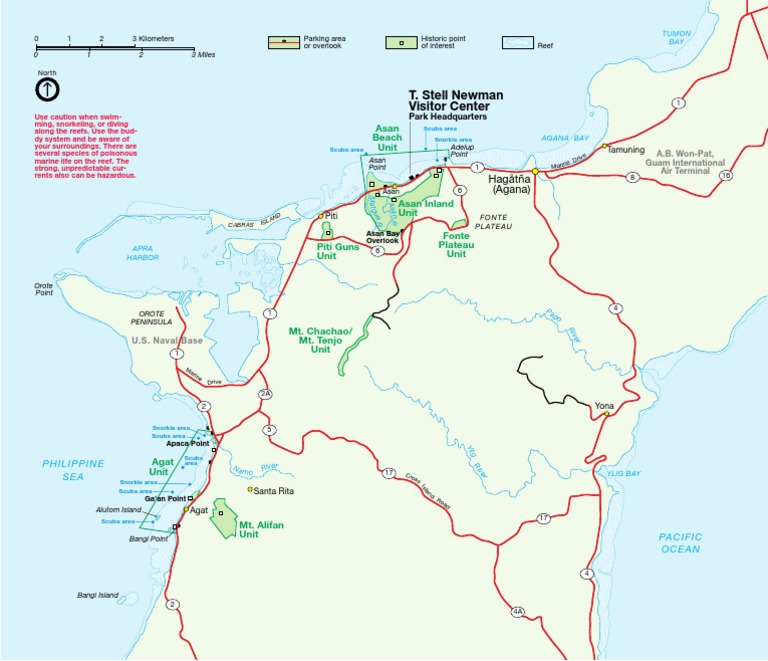 Guam National Park Map Overview | PDF