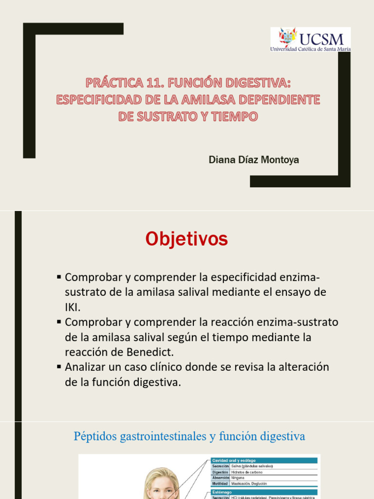 Práctica 11. Especificidad de La Amilasa Salival | PDF | Digestión ...