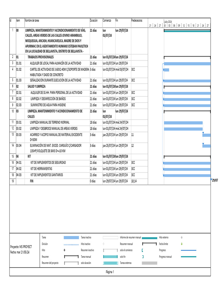 Ms Proyect-Calles Aa - HH Esteban Pavletich | PDF