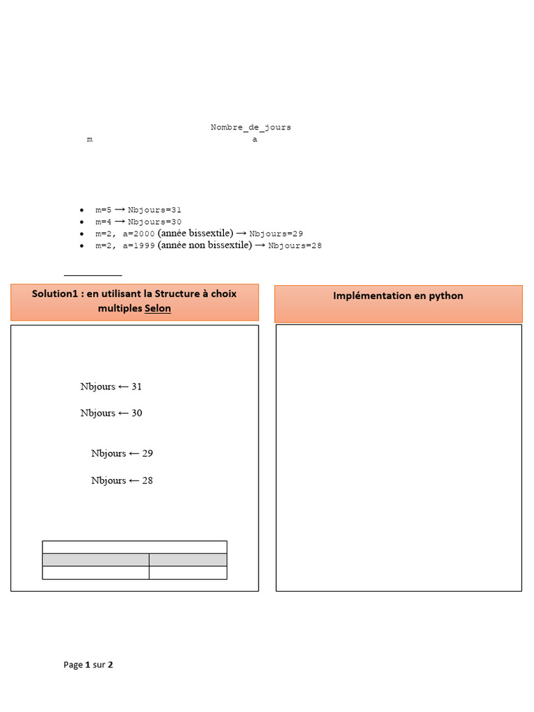 La Structure À Choix Multiples | PDF