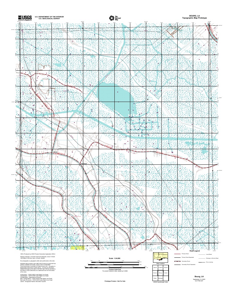 U.S. Department of The Interior U.S. Geological Survey: Bourg, La ...