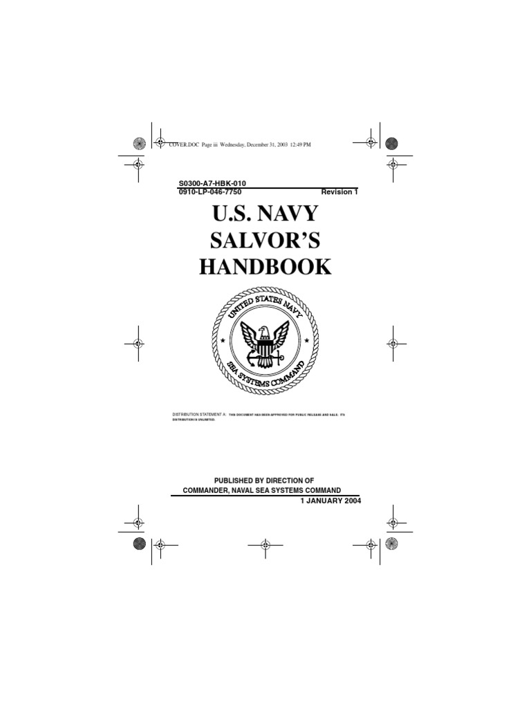US Navy Salvor's Handbook | PDF