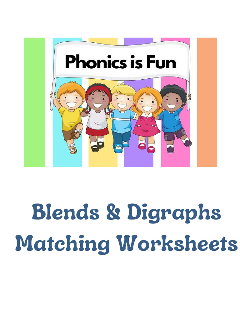 Blends & Digraphs Matching Worksheets | PDF