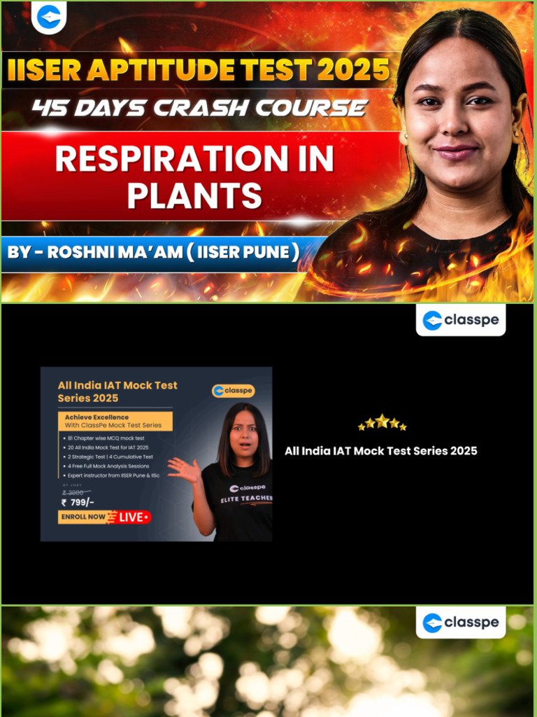 IAT Respiration in Plants | PDF