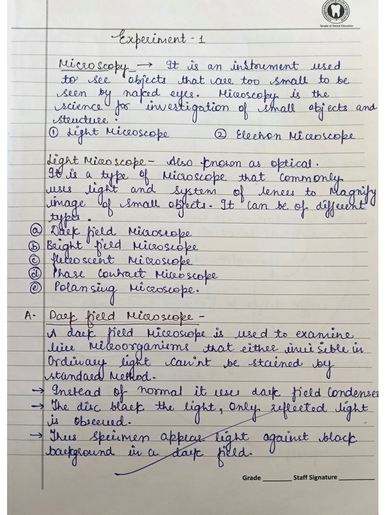 Microbiology Experiments 1 To 6 | PDF