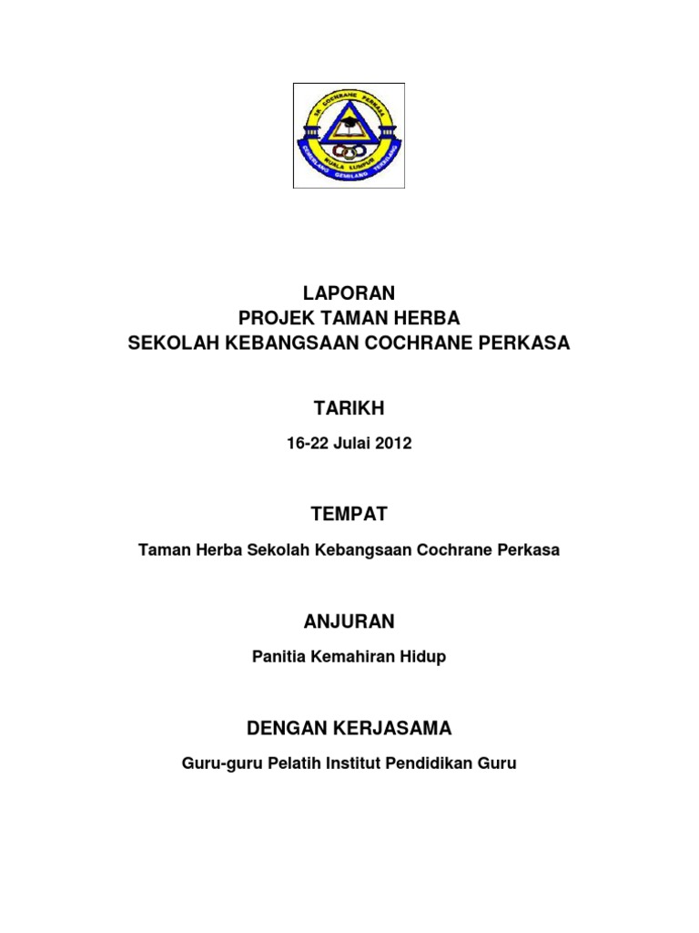 Laporan Taman Herba | PDF