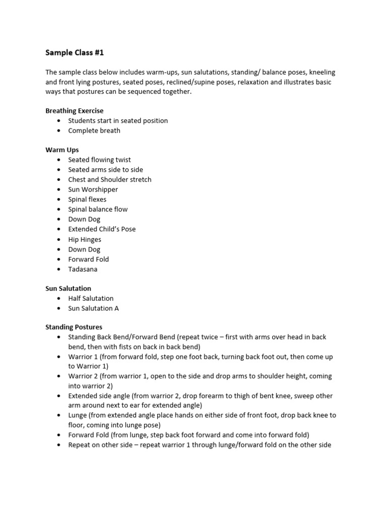 Sample Class 1 | PDF