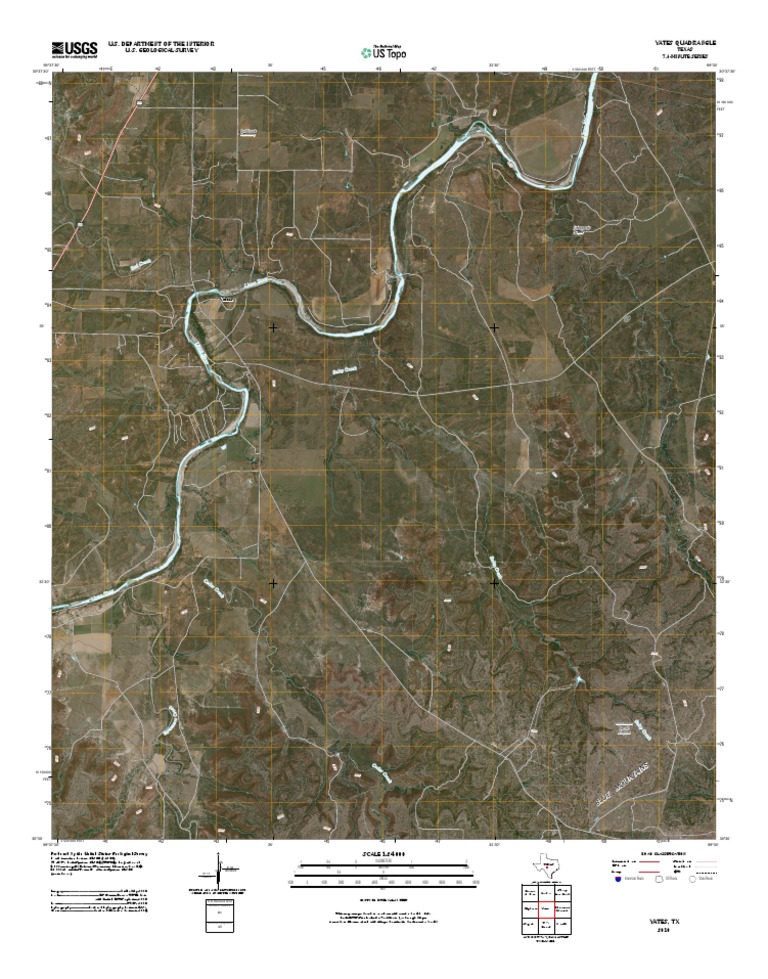 Topographic Map of Yates | PDF
