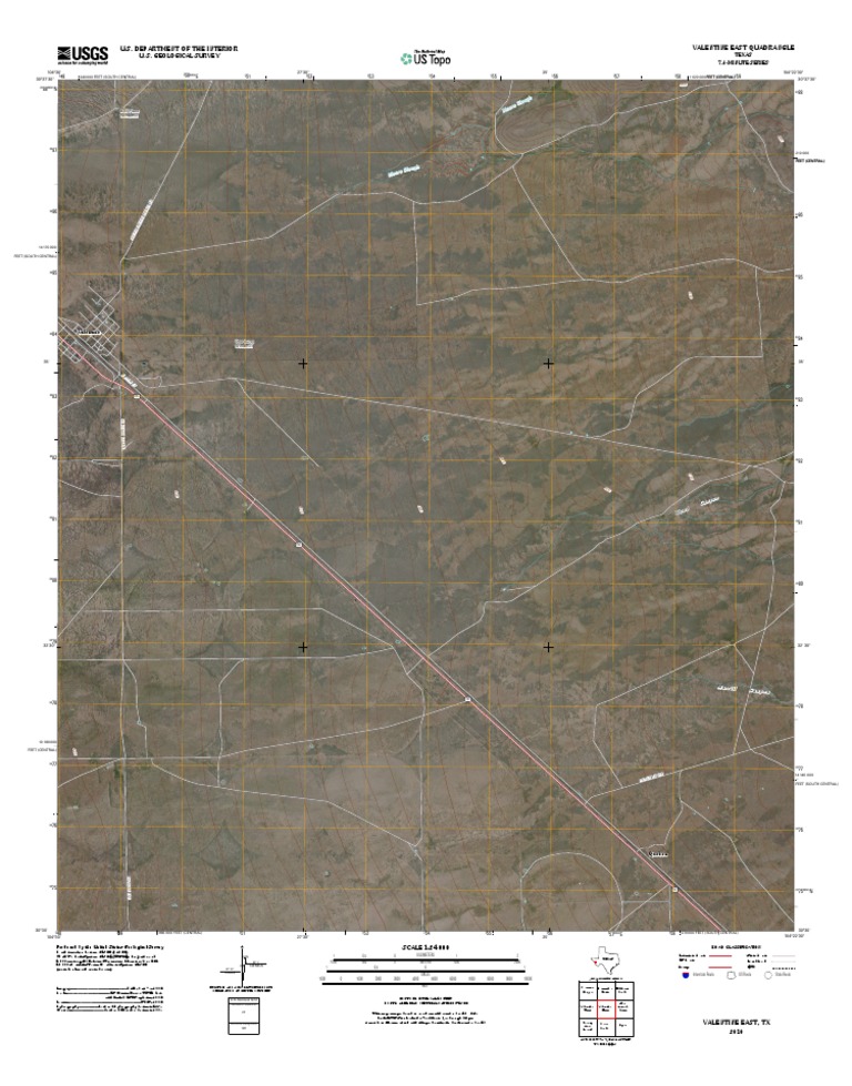 Topographic Map of Valentine East | PDF | United States Geological ...