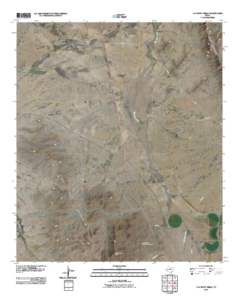 Topographic Map of Van Horn Wells | PDF
