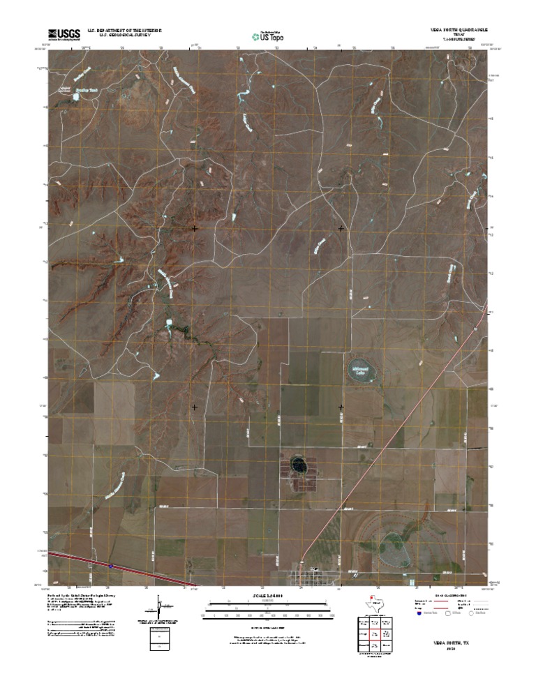 Topographic Map of Vega North | PDF
