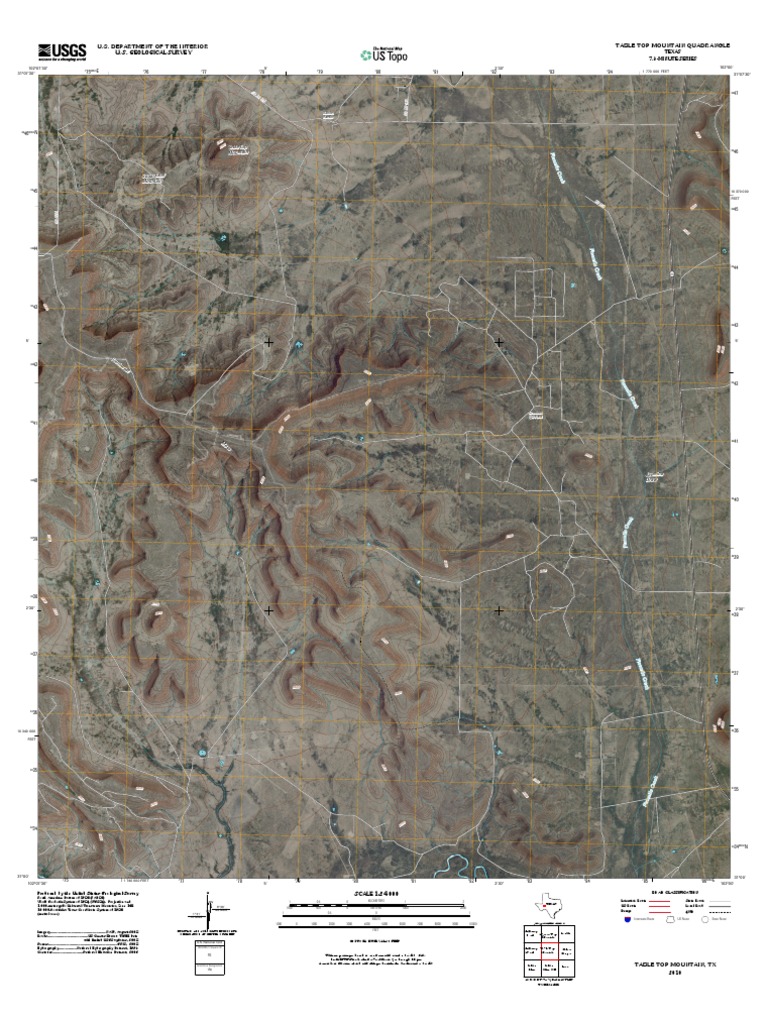 Topographic Map of Table Top Mountain | PDF | United States Geological ...