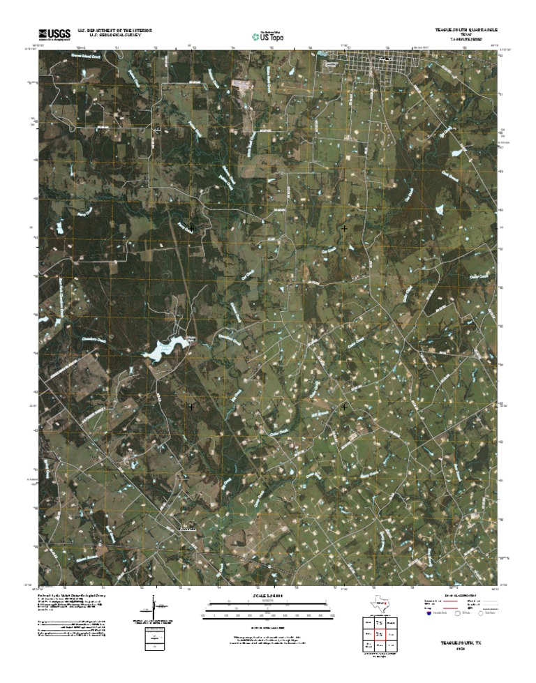 Topographic Map of Teague South | PDF | United States Geological Survey ...