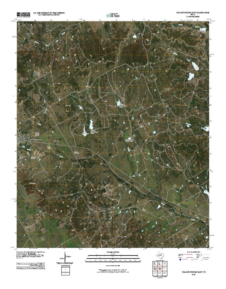 Topographic Map of Walnut Springs East | PDF | United States Geological ...