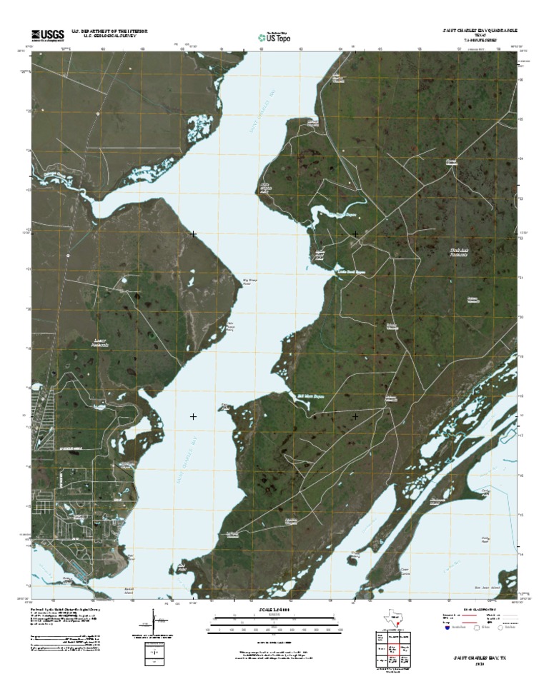 Topographic Map of Saint Charles Bay | PDF | United States Geological ...