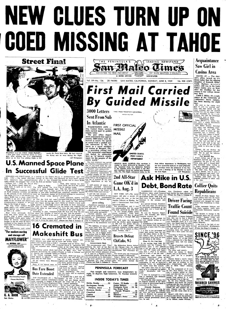 Missle Mail JUNE 8, 1959 | Download Free PDF | North American X 15 ...
