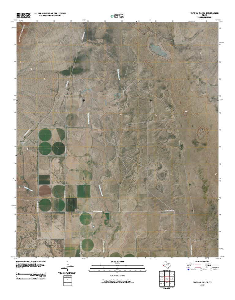 Topographic Map of Watson Ranch | PDF