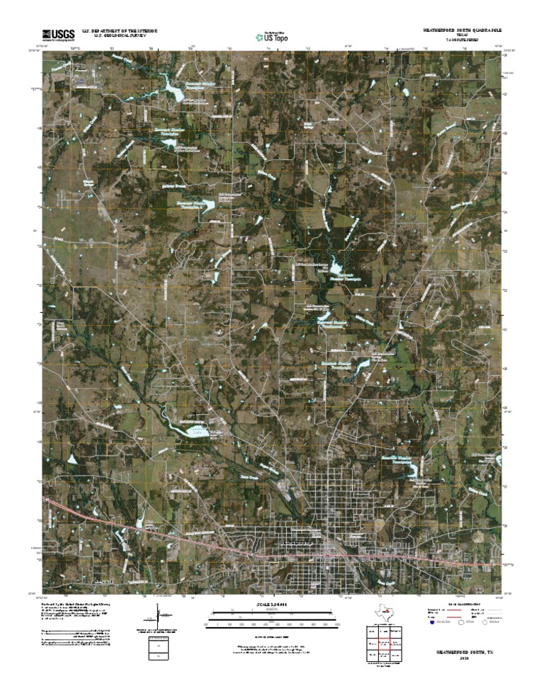 Topographic Map of Weatherford North | PDF | United States Geological ...