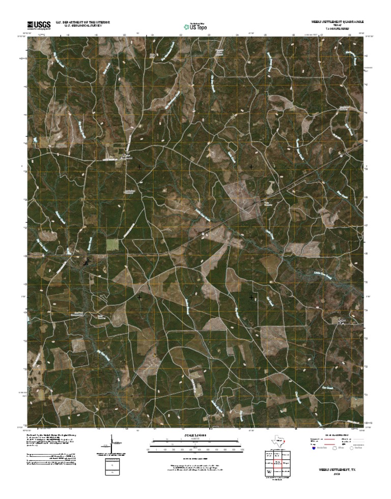 Topographic Map of Weeks Settlement | PDF | United States Geological ...