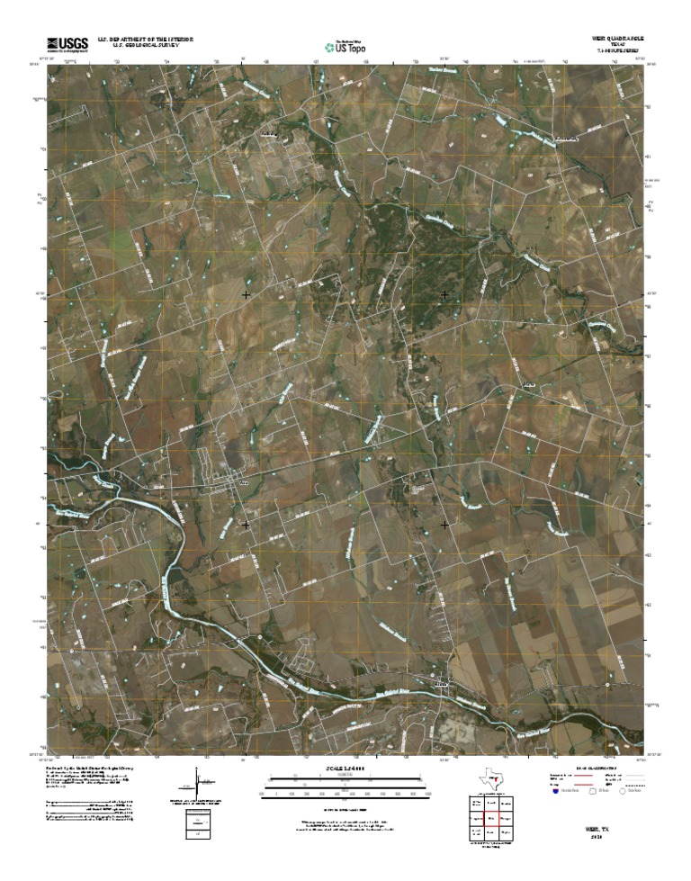 Topographic Map of Weir | PDF | Geomatics | Visualization (Graphics)
