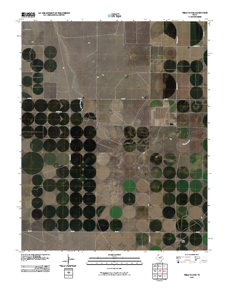 Topographic Map of Wells Ranch | PDF | United States Geological Survey ...