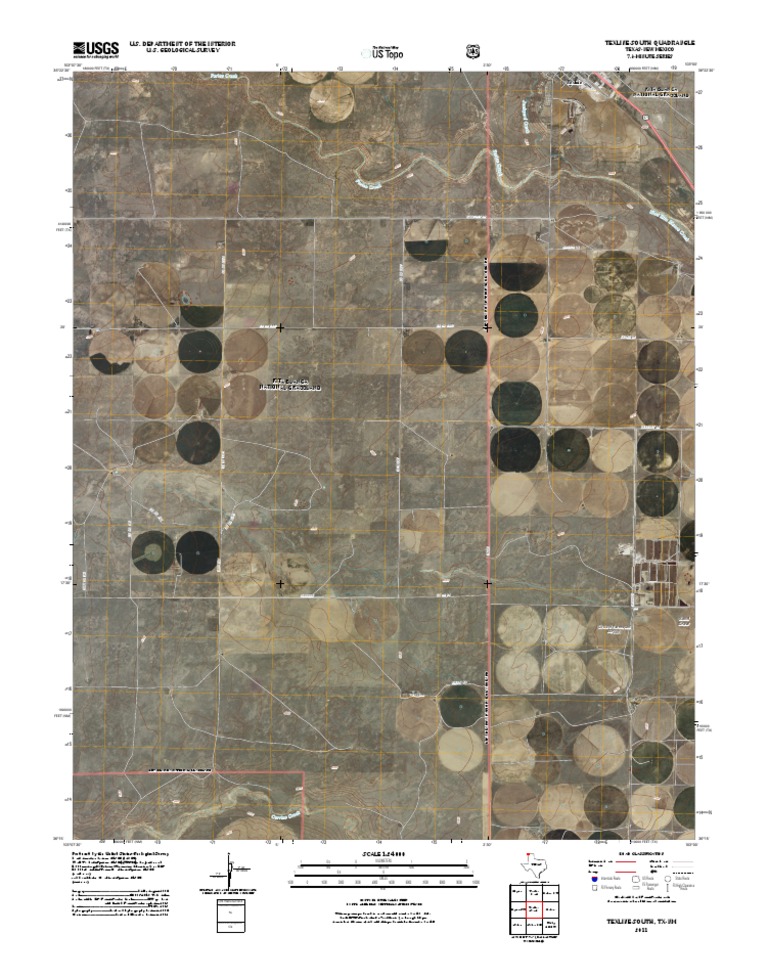Topographic Map of Texline South | PDF | Visual Journalism | Geophysics