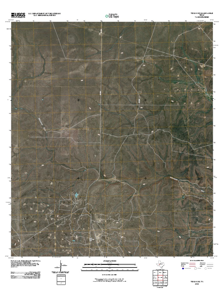 Texon SE Quadrangle Map Overview | PDF