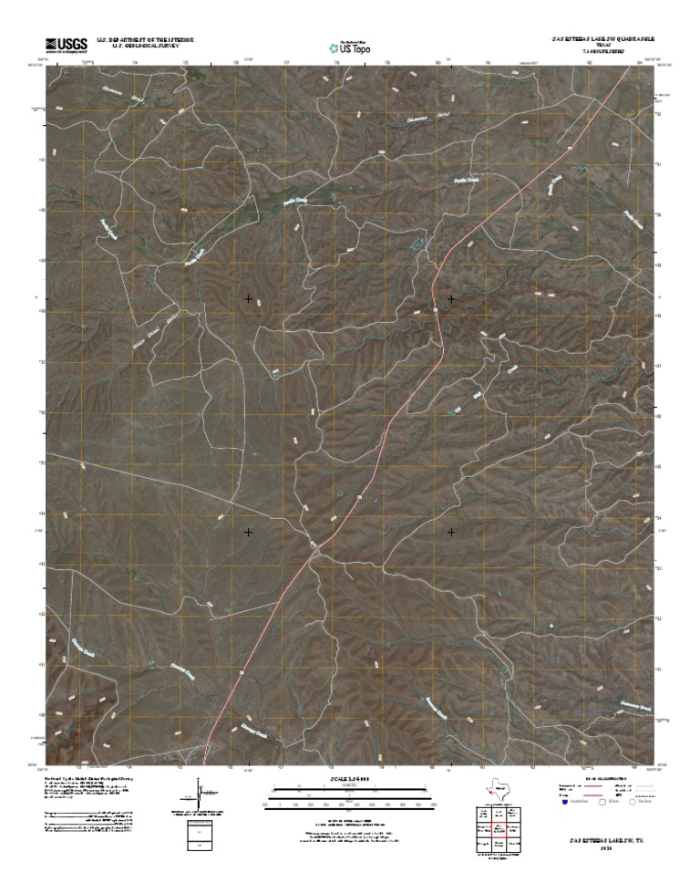 Topographic Map of San Esteban Lake SW | PDF