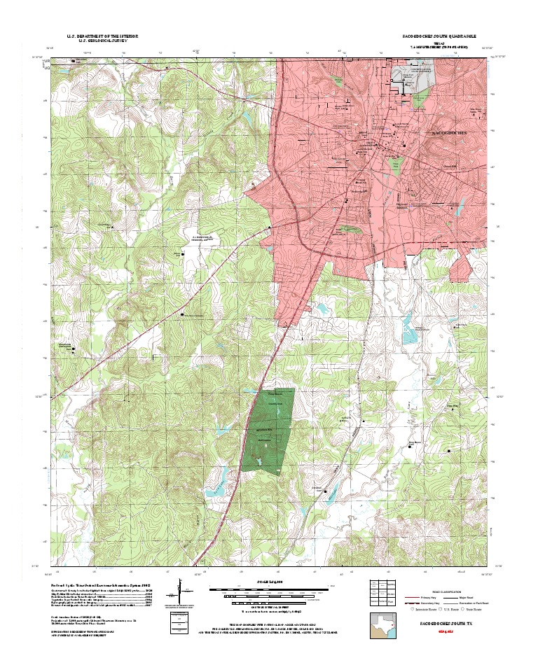 Topographic Map of Nacogdoches South | PDF | United States Geological ...