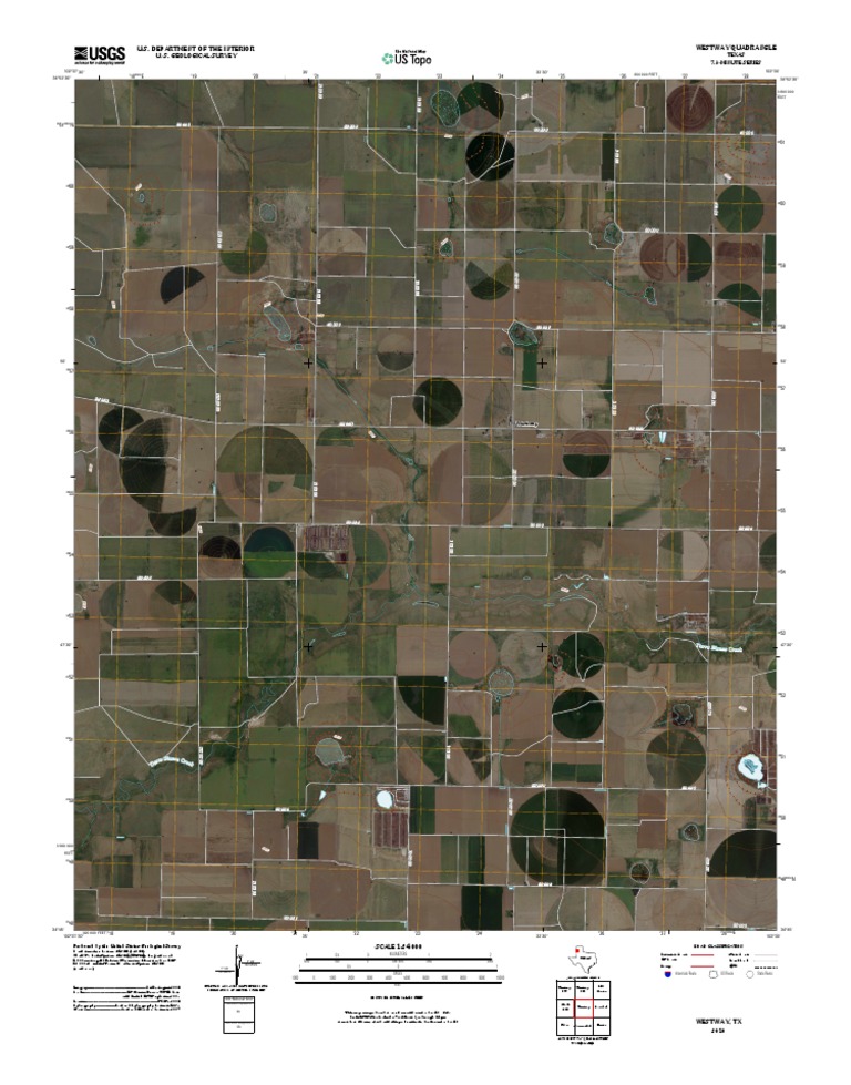Topographic Map of Westway | PDF | United States Geological Survey ...