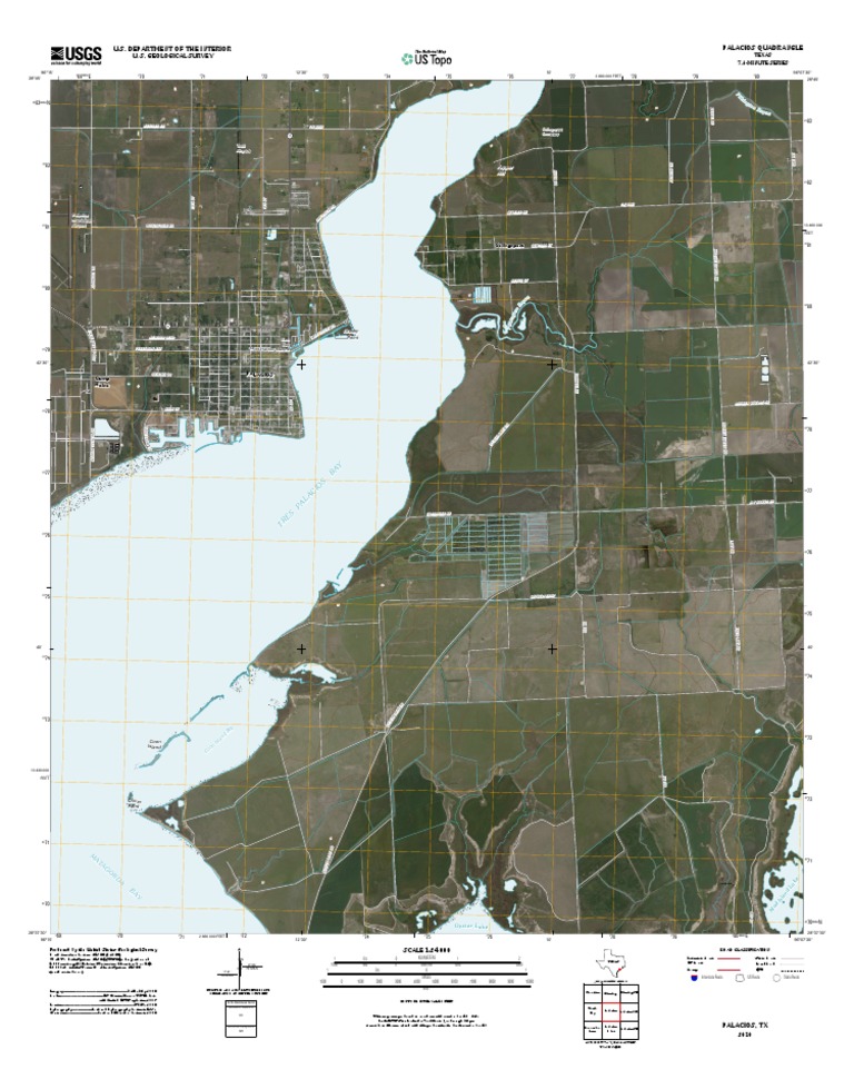 Topographic Map of Palacios | PDF | United States Federal Executive ...