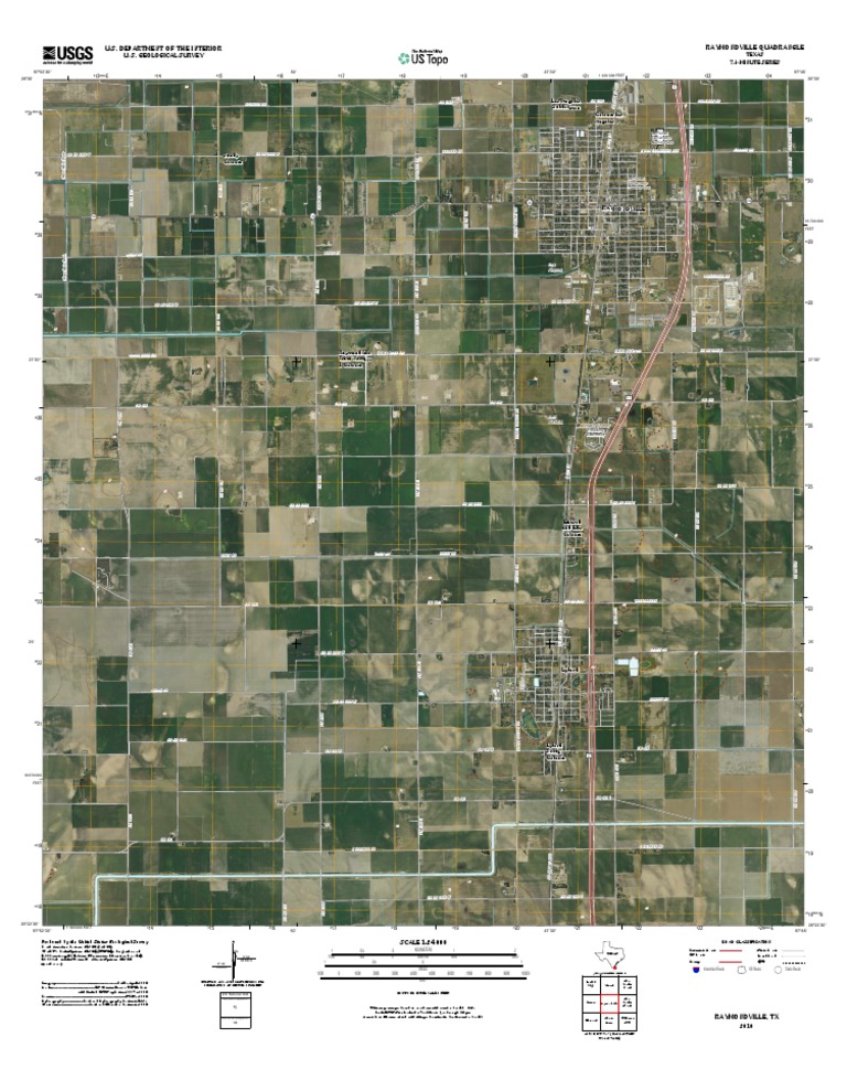 Raymondville TX USGS Quadrangle Map | PDF | United States Geological ...