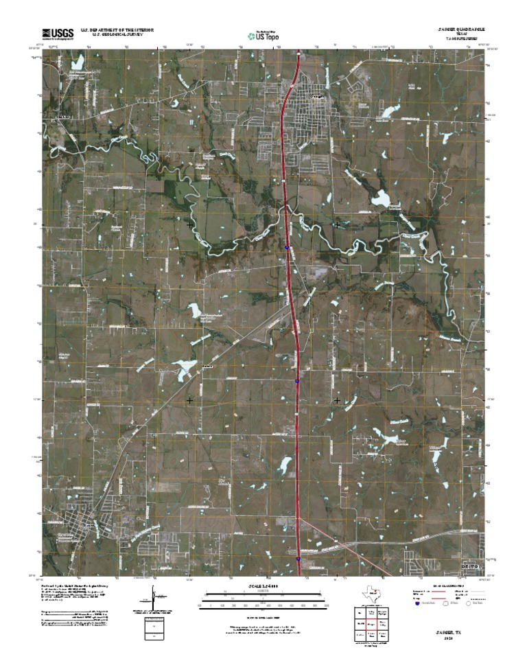Topographic Map of Sanger | PDF | Science & Mathematics