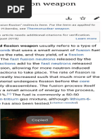 Understanding Thermonuclear Bombs | PDF | Nuclear Fission | Nuclear Fusion